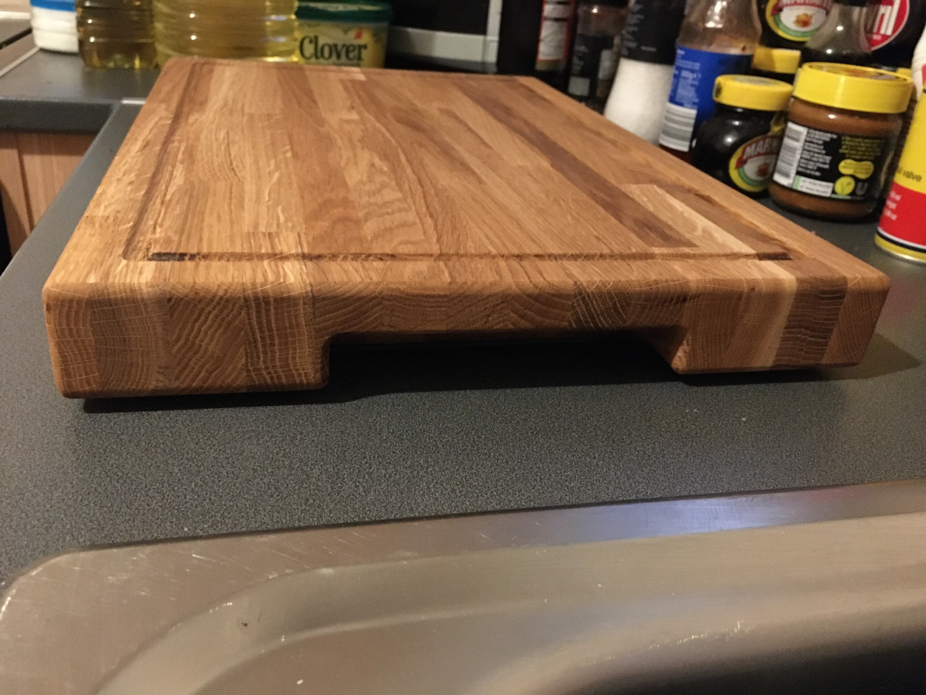 Blank Solid Oak Wooden Chopping With Cut Out Handles 450 X 300 - Etsy