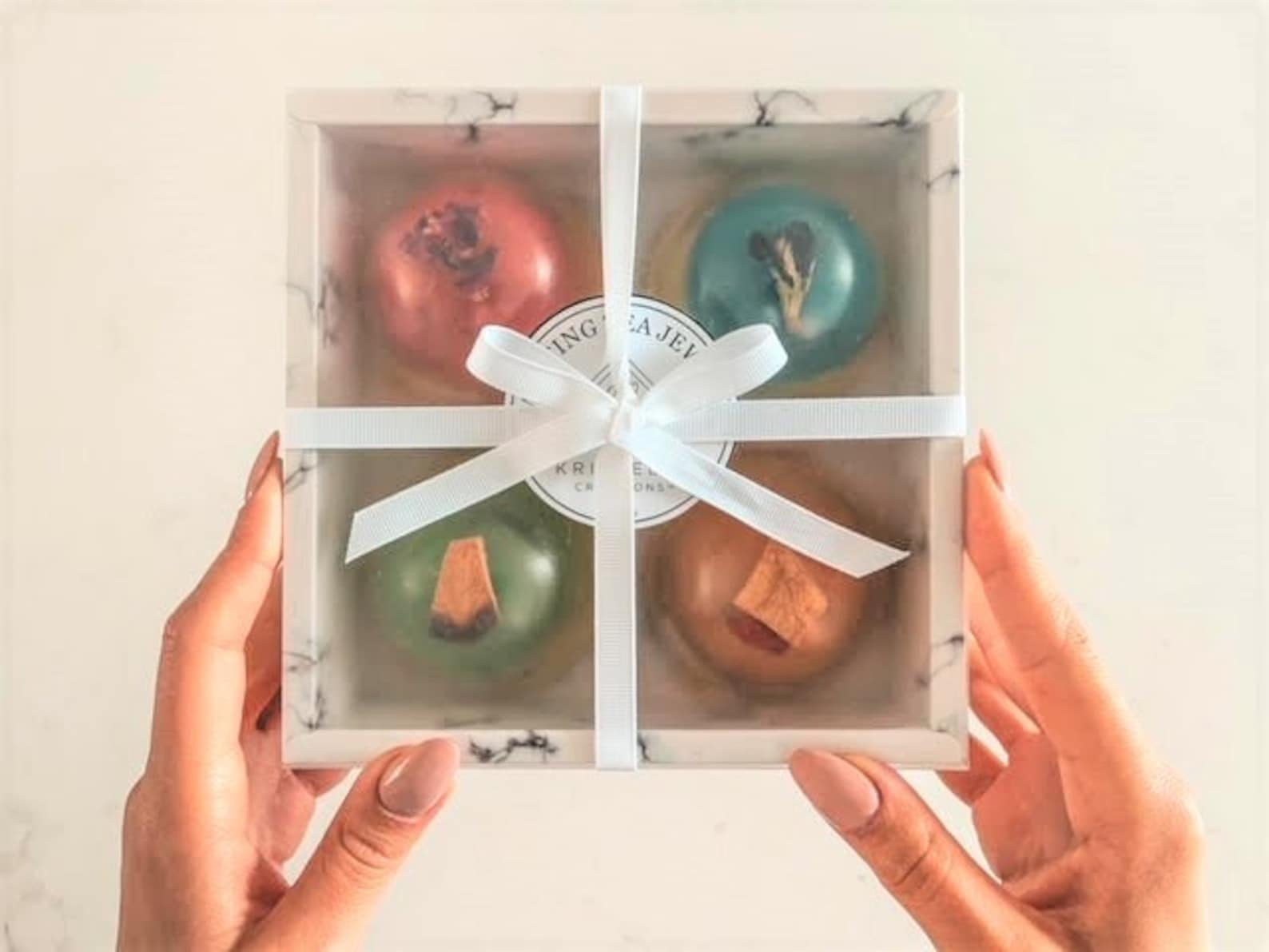 Melting Tea Jewels, Tea Bombs, Tea Lover Gift Set, Tea Gifts, Glass ...