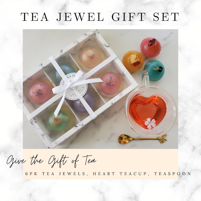Melting Tea Jewels Tea Bombs Tea Lover Gift Set Tea Gifts - Etsy