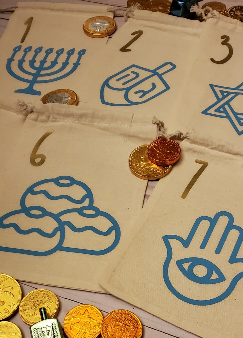 8 Nights of Hanukkah Gift BagsHanukkah Gift BagsHanukkah | Etsy