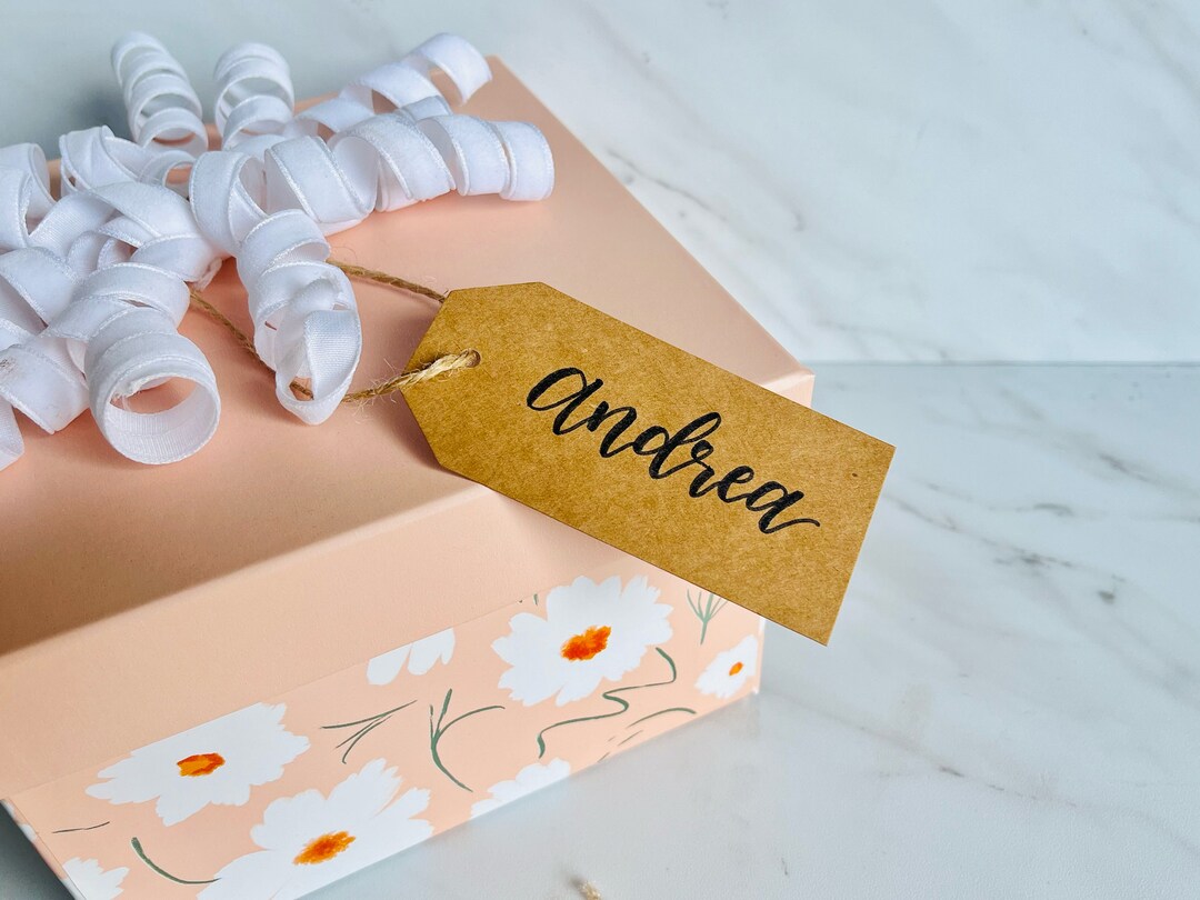 Custom Christmas Gift Tags, Handwritten Gift Tags, Handmade Name Tags ...