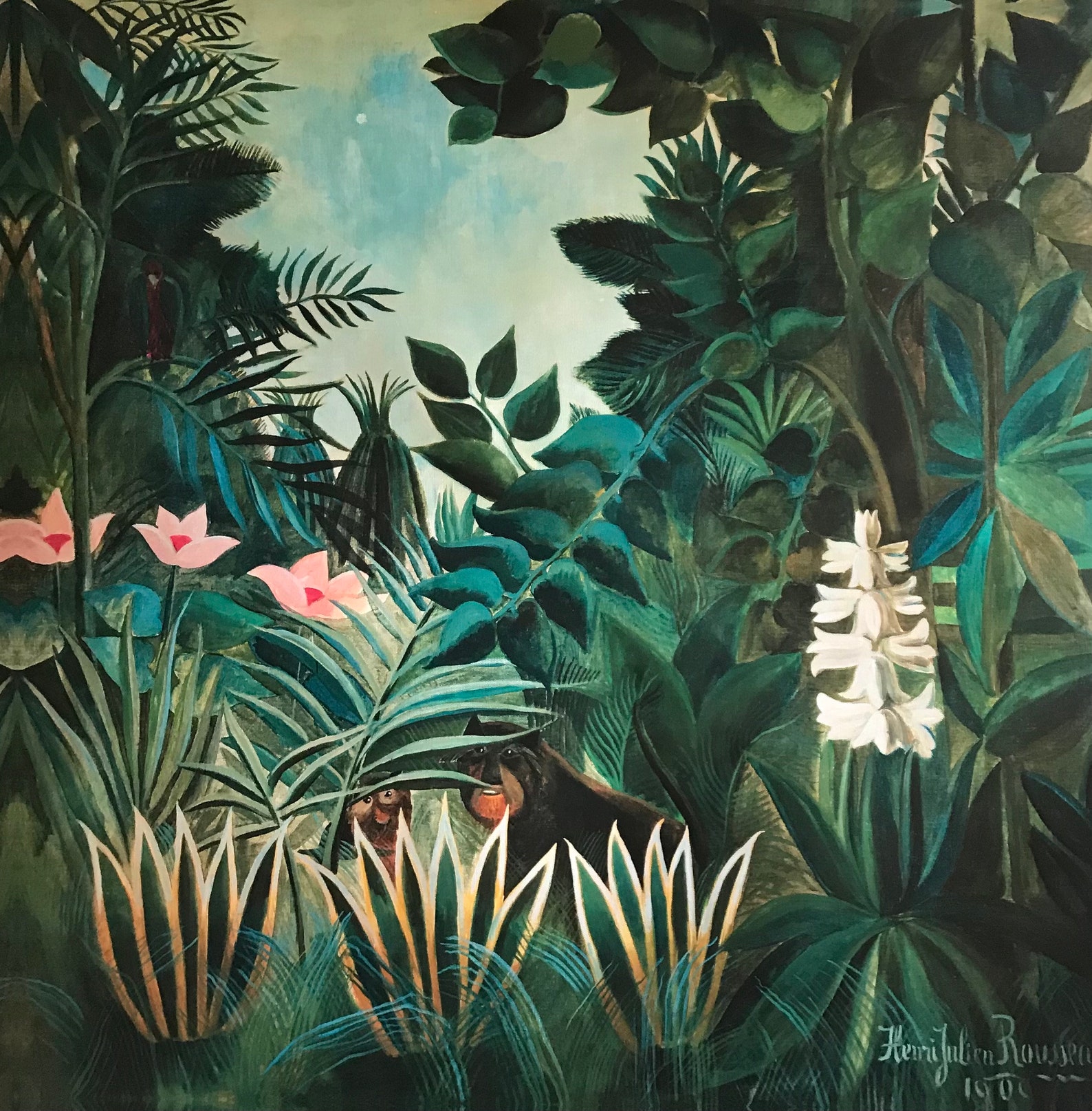 The Equatorial Jungle by Henri Rousseau// High resolution Art | Etsy