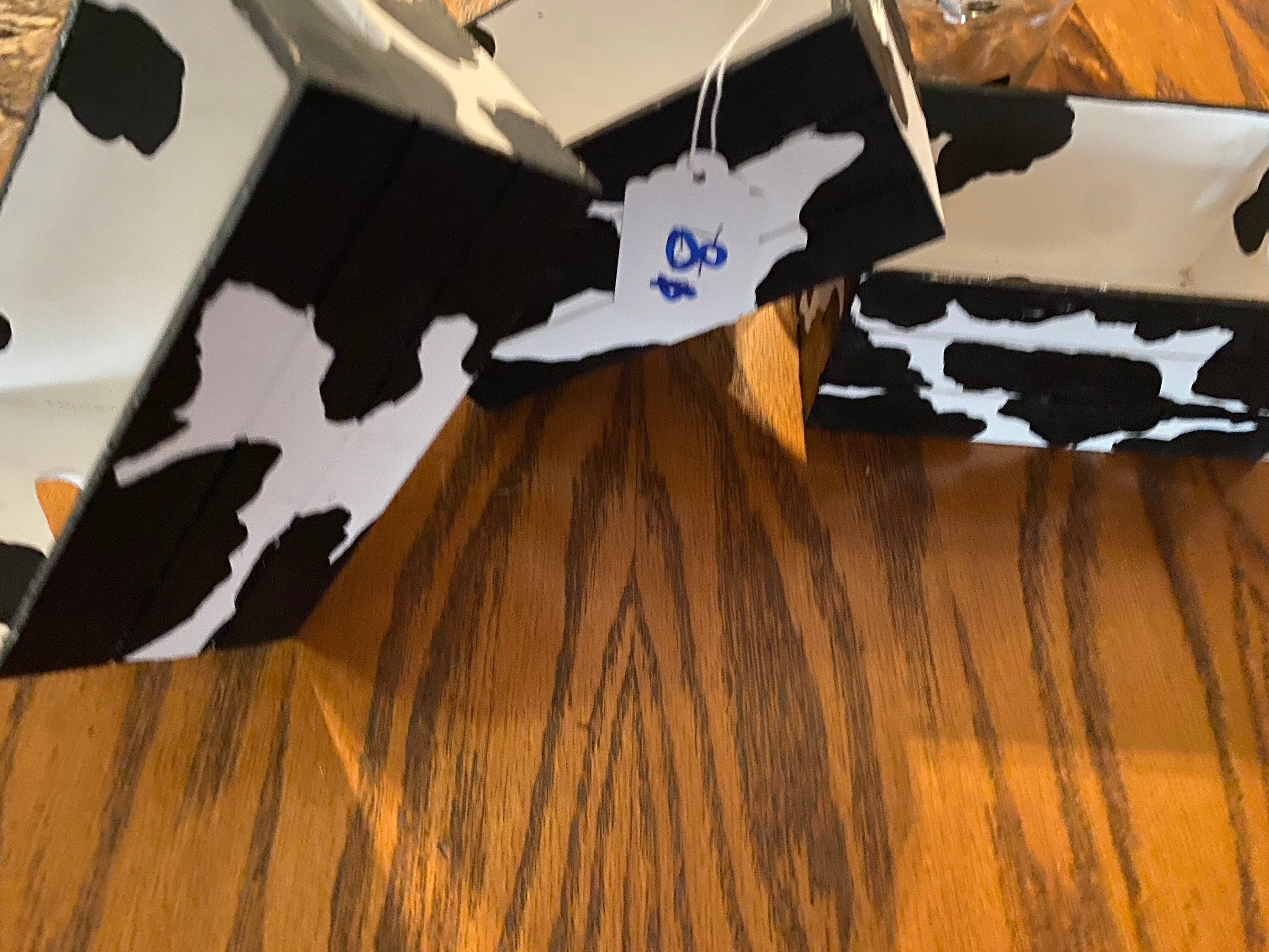 Cow print farmhouse small wooden storage boxes Pick which one | Etsy