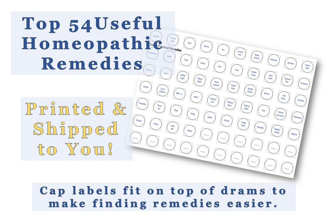 TOP 50+ Remedy Dram Labels | Homeopathy Cap Labels for Storage - Etsy