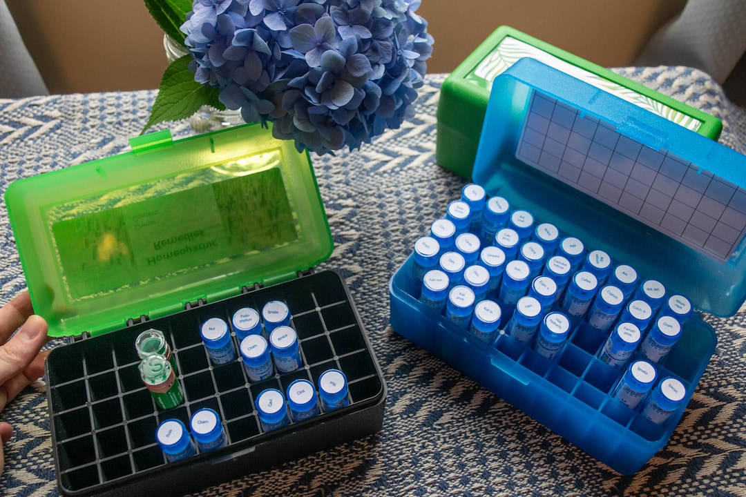 Homeopathy Tube Storage Box Green/black Boiron Remedy Container FREE ...