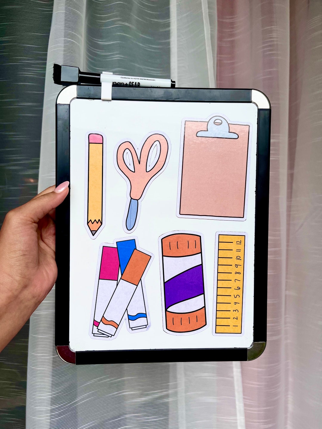 School Supply Magnets Materials Needed for the Day Supply Label Magnets ...