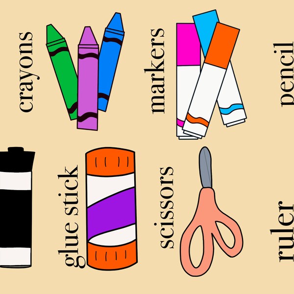 School Supply Images - Etsy