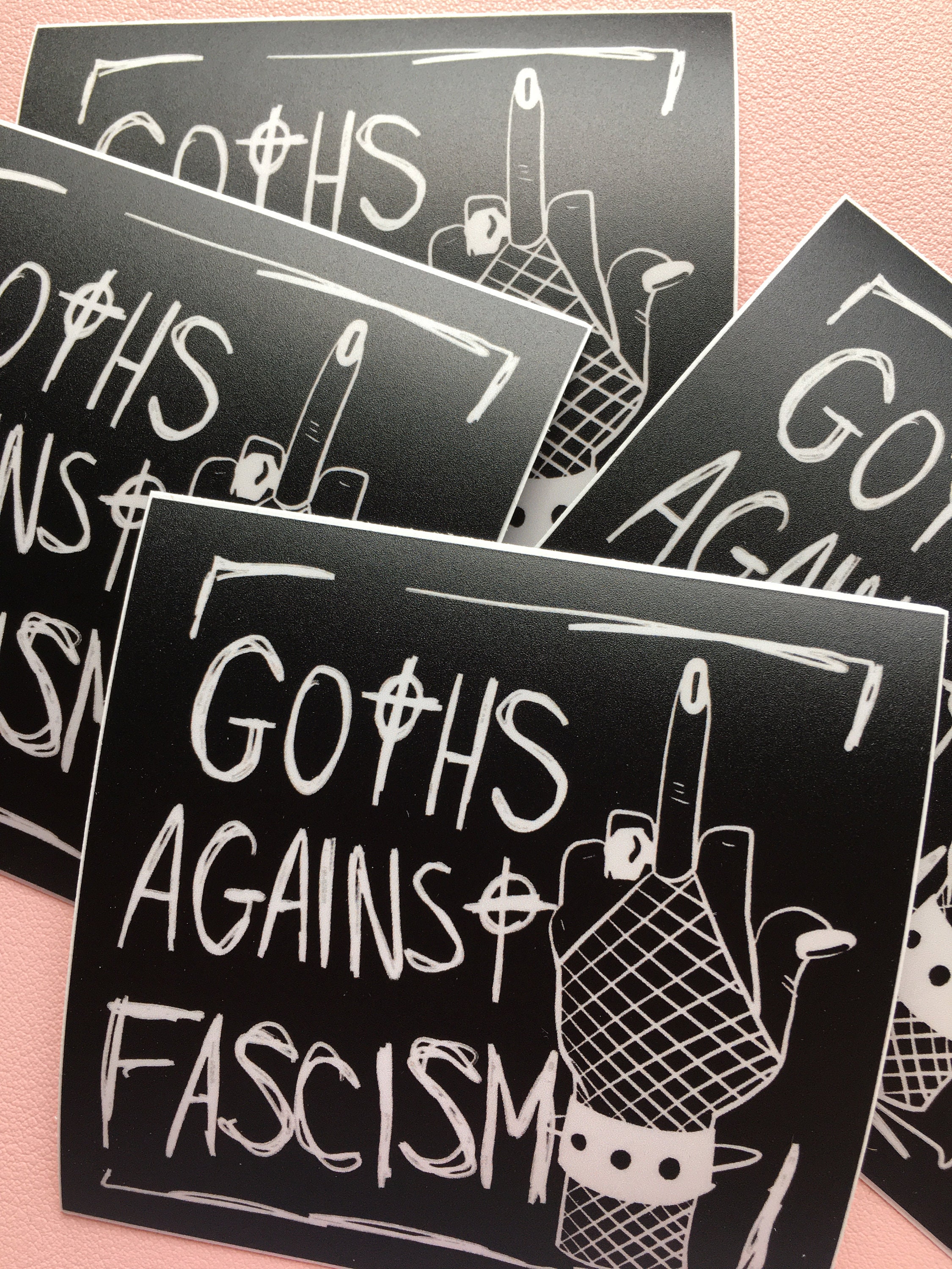 Matte Goths Against Fascism Stickers - Etsy Canada