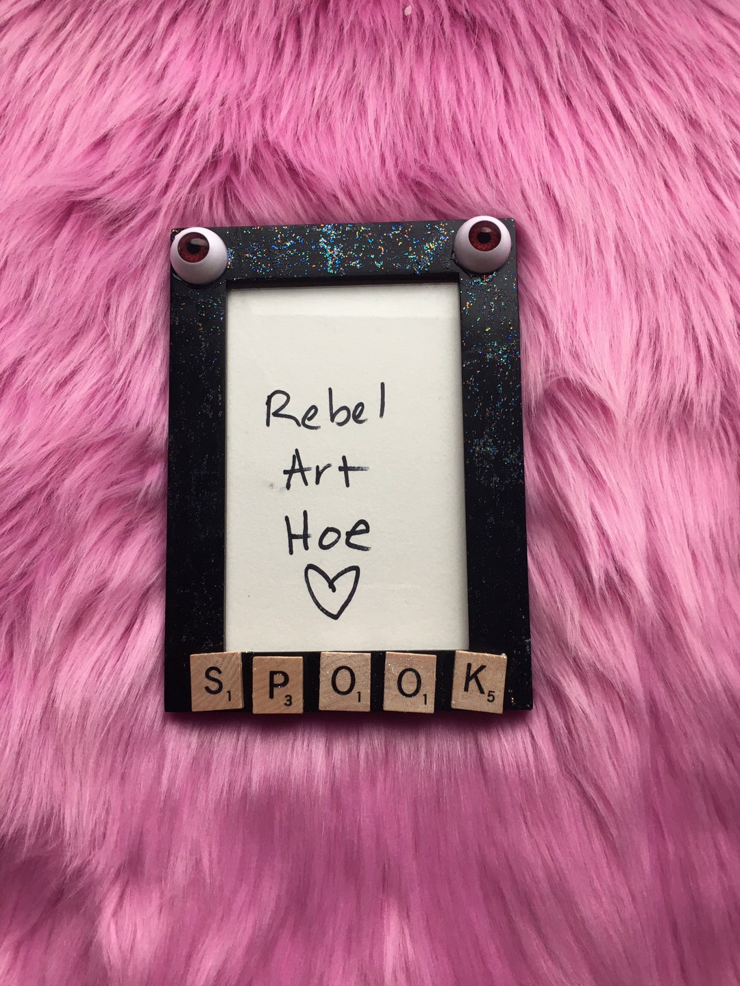 Weirdcore Doll Eyes Spook Upcycled Frame - Etsy