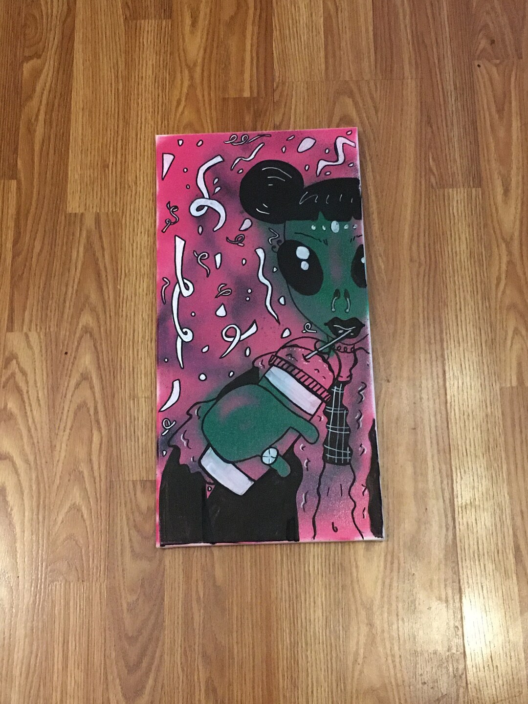 Surreal 90s Nostalgia Alien Girl With Icee - Etsy