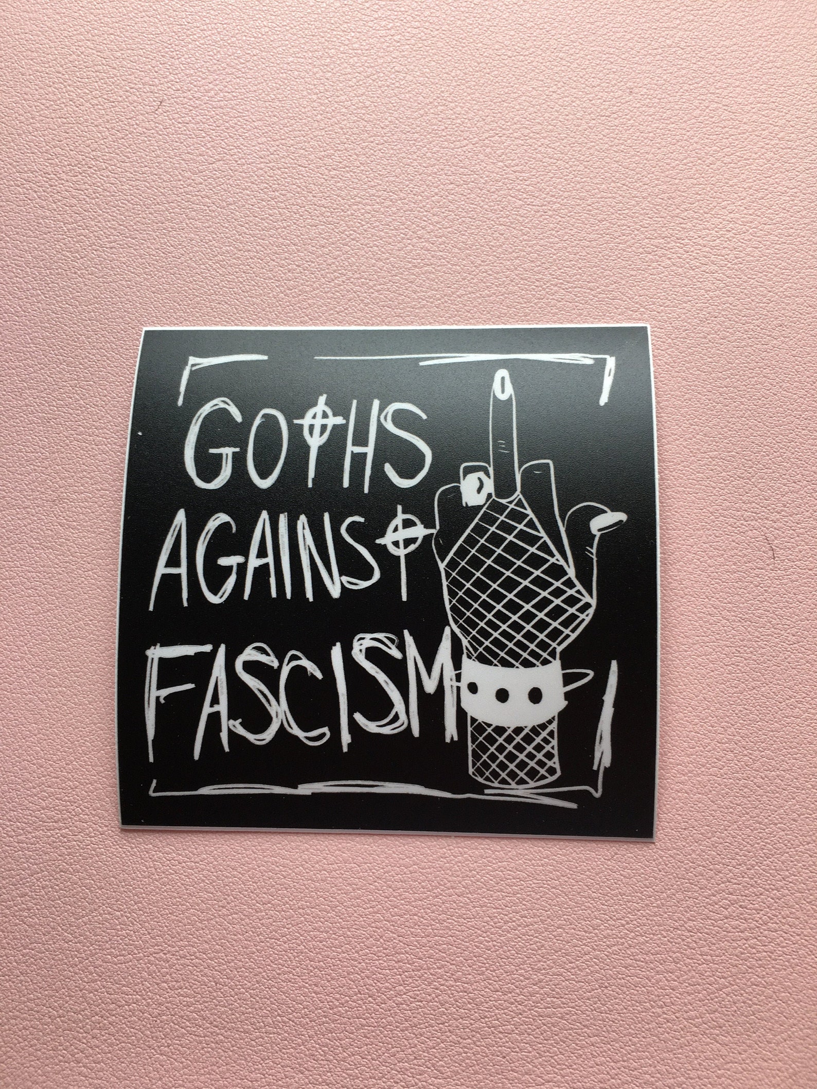 Matte Goths Against Fascism Stickers - Etsy Canada