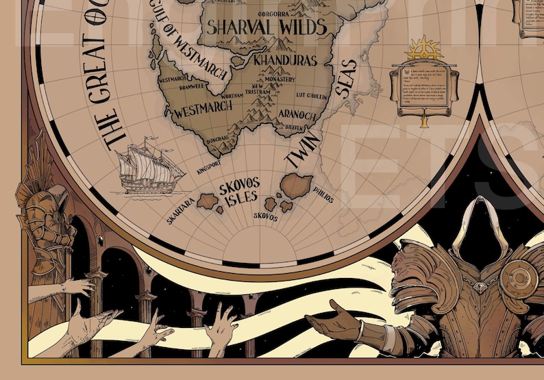 Digital Diablo 4 Vintage Map Poster - Etsy