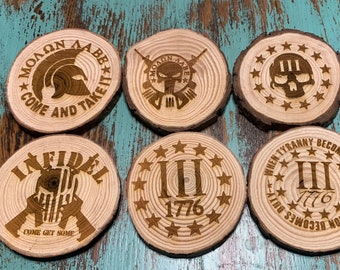 Live Edge Wood Coaster - Etsy