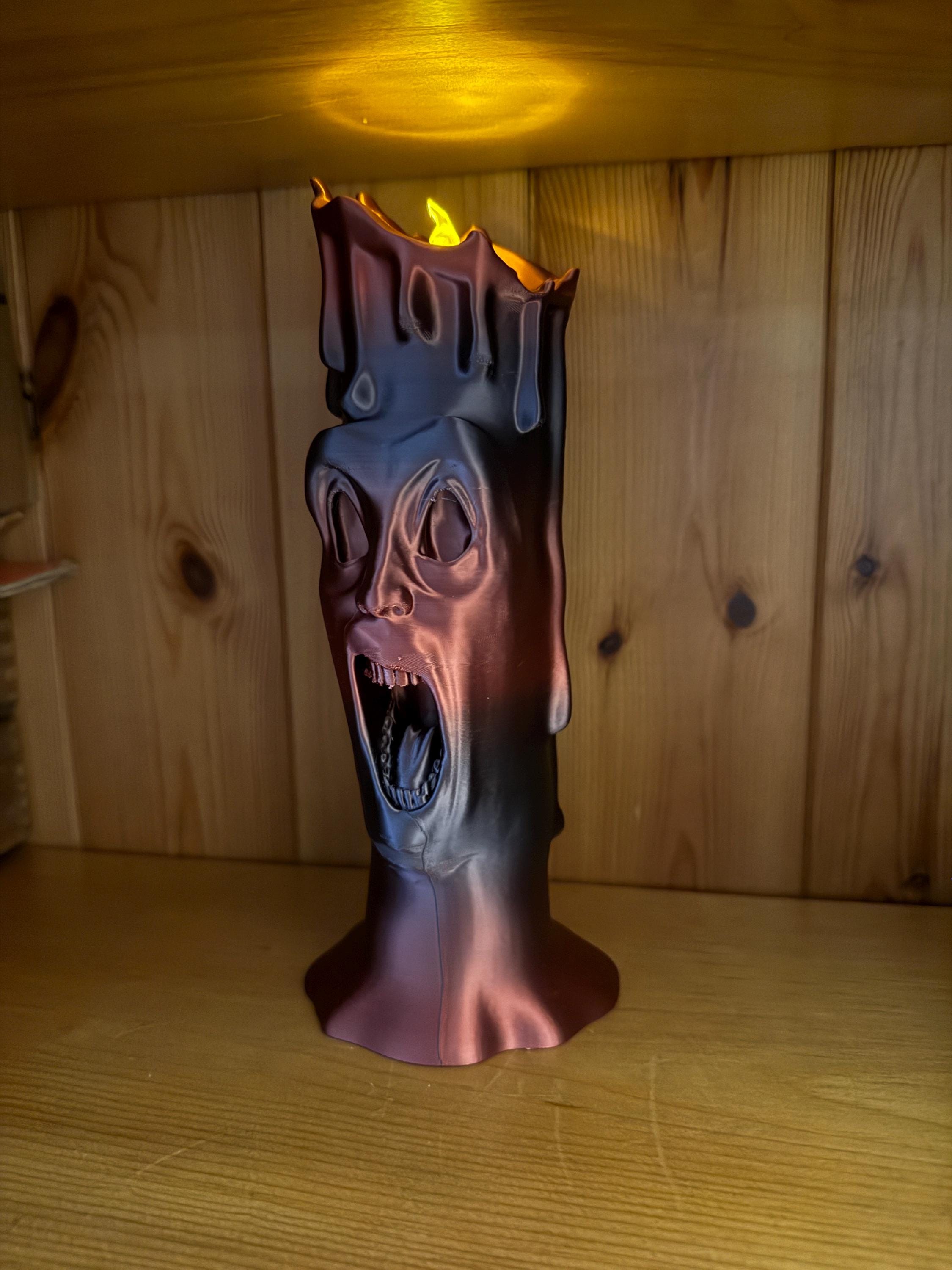 Evil Candle Stick | Spooky Skull Demon Candle Holder - Etsy