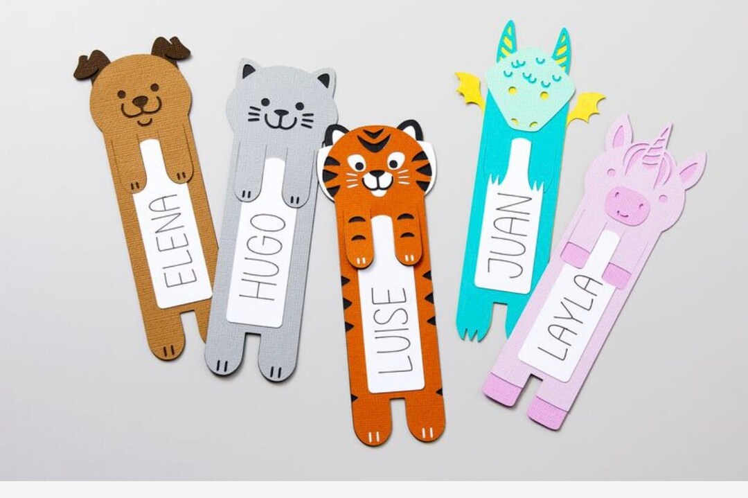 Personalized Animal Bookmark | Cute Bookmarks for Kids | Party Favor ...