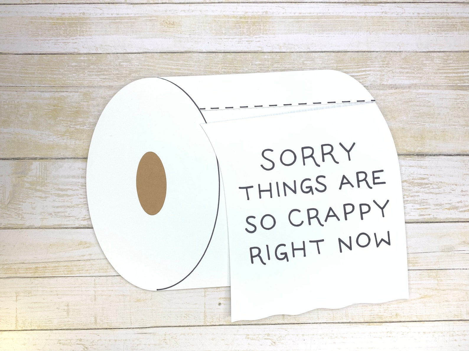 Sorry Things Are so Crappy Right Now Card Toilet Paper Card for Best ...