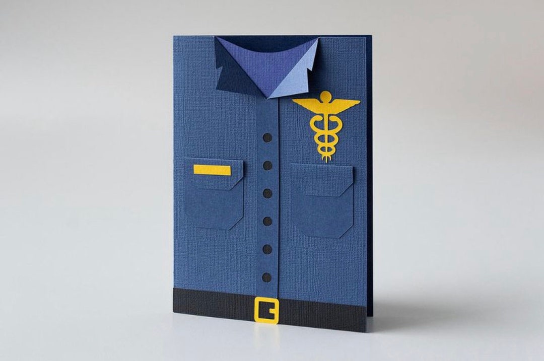 EMT Uniform Card | Card for Emergency Medical Technician | Thank You ...