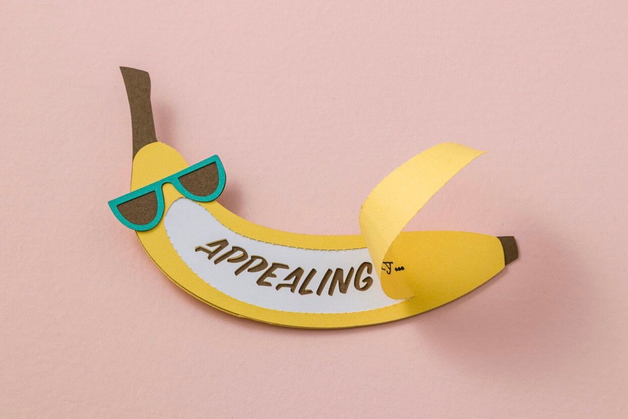 Banana Peeling Card Funny Card for Friend Unique Card for - Etsy
