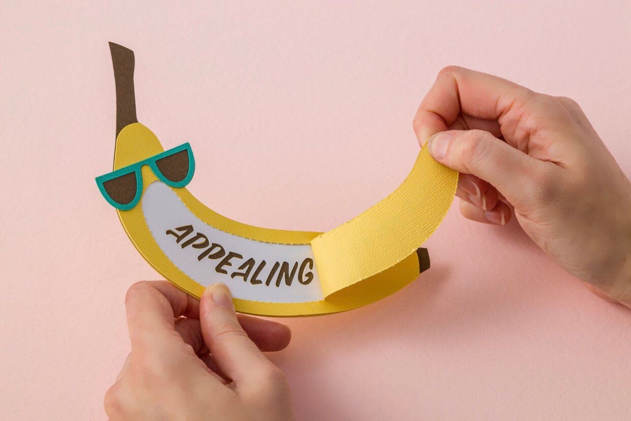 Banana Peeling Card Funny Card for Friend Unique Card for - Etsy