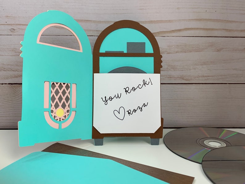 Juke Box Card Specialty Card for Dad Unique Card for - Etsy