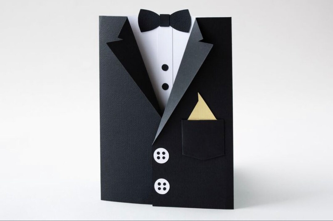 Tuxedo Jacket Card | Card for Him | Bachelor Party Card | Card for ...
