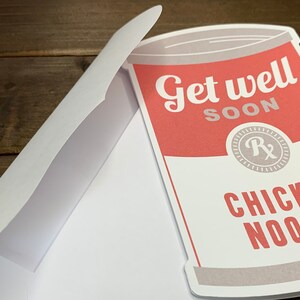 Get Well Soon Card | Chicken Noodle Card | Funny Get Well Soon Card ...