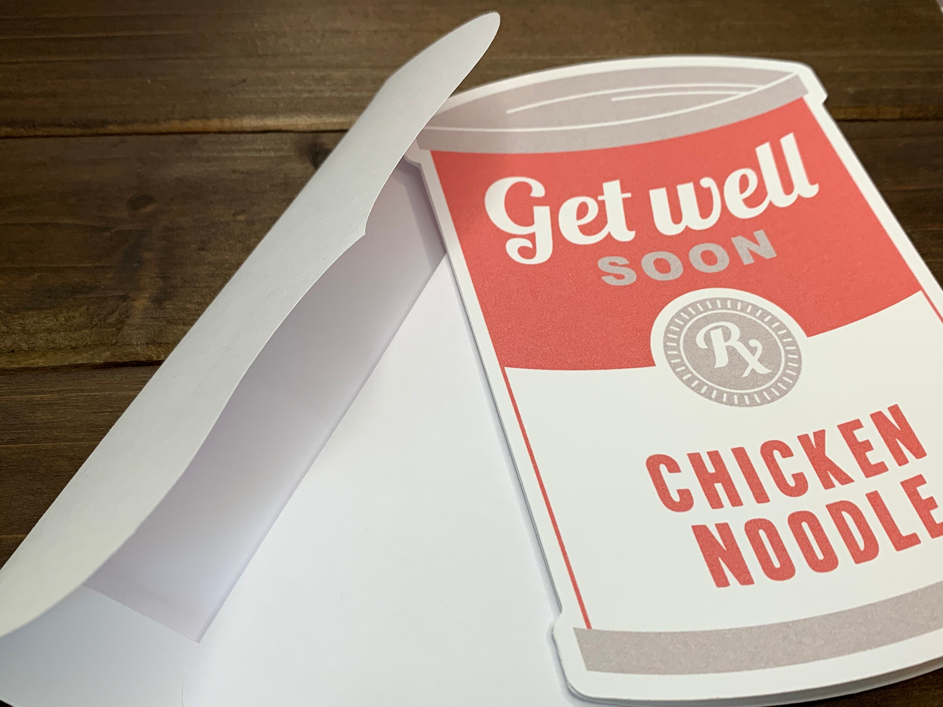Get Well Soon Card Chicken Noodle Card Funny Get Well Soon - Etsy
