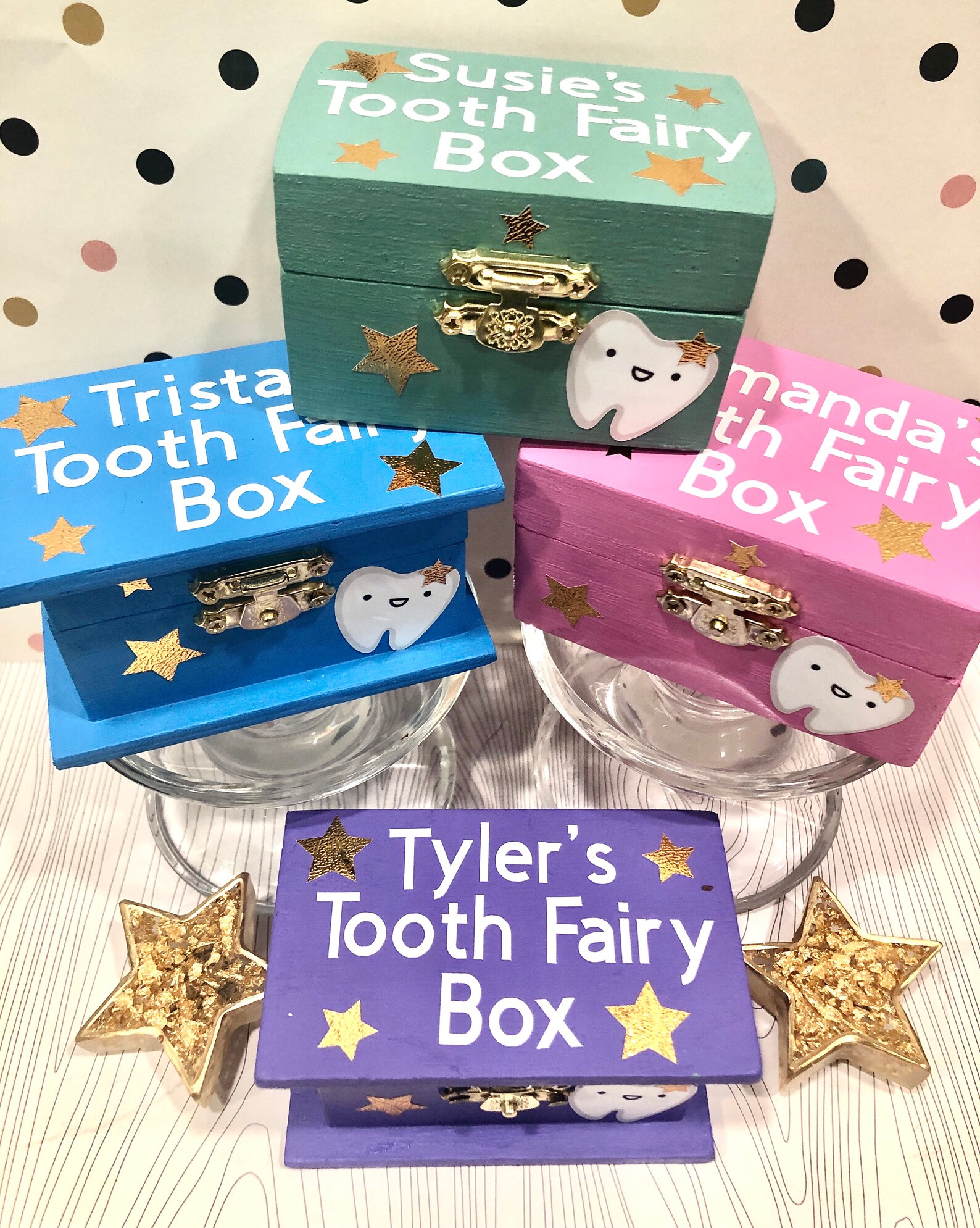 Tooth Fairy Holder Personalized Tooth Fairy Treasure Box - Etsy