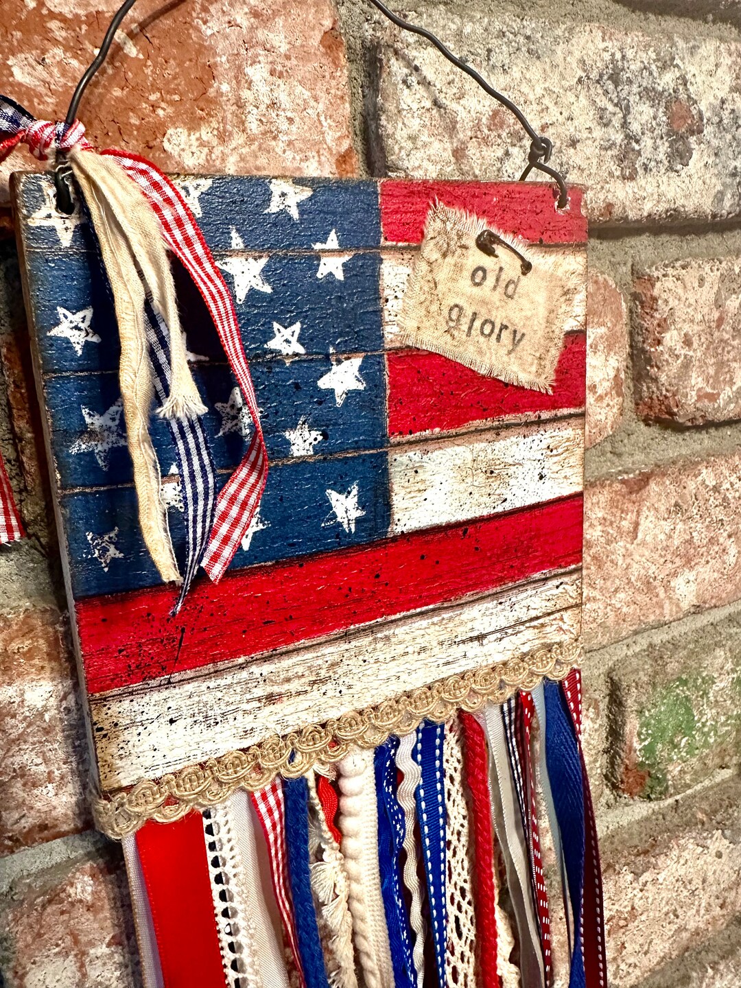 4th of July Decor,primitive American Flag,rustic American Flag ...