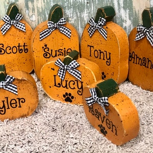 Personalized Pumpkins, Add-on PUMPKINS, Fall Decor, Personalized ...