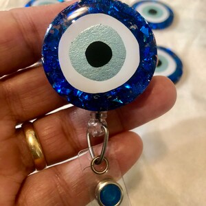 Evil Eye Badge Reel,nazar Badge Reel, ID Holder, Retractable ID Holder ...