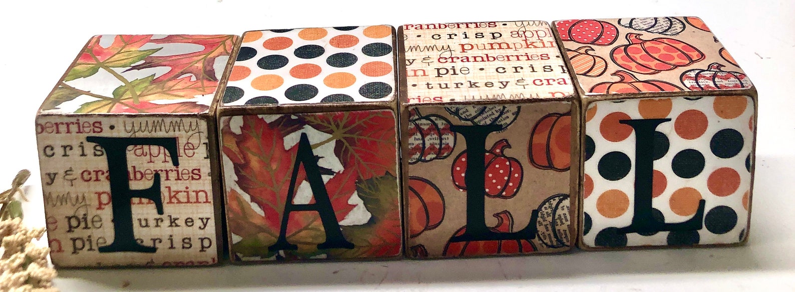 Tiered Tray Decor,fall Wood Blocks,farmhouse Decor,halloween Decor ...