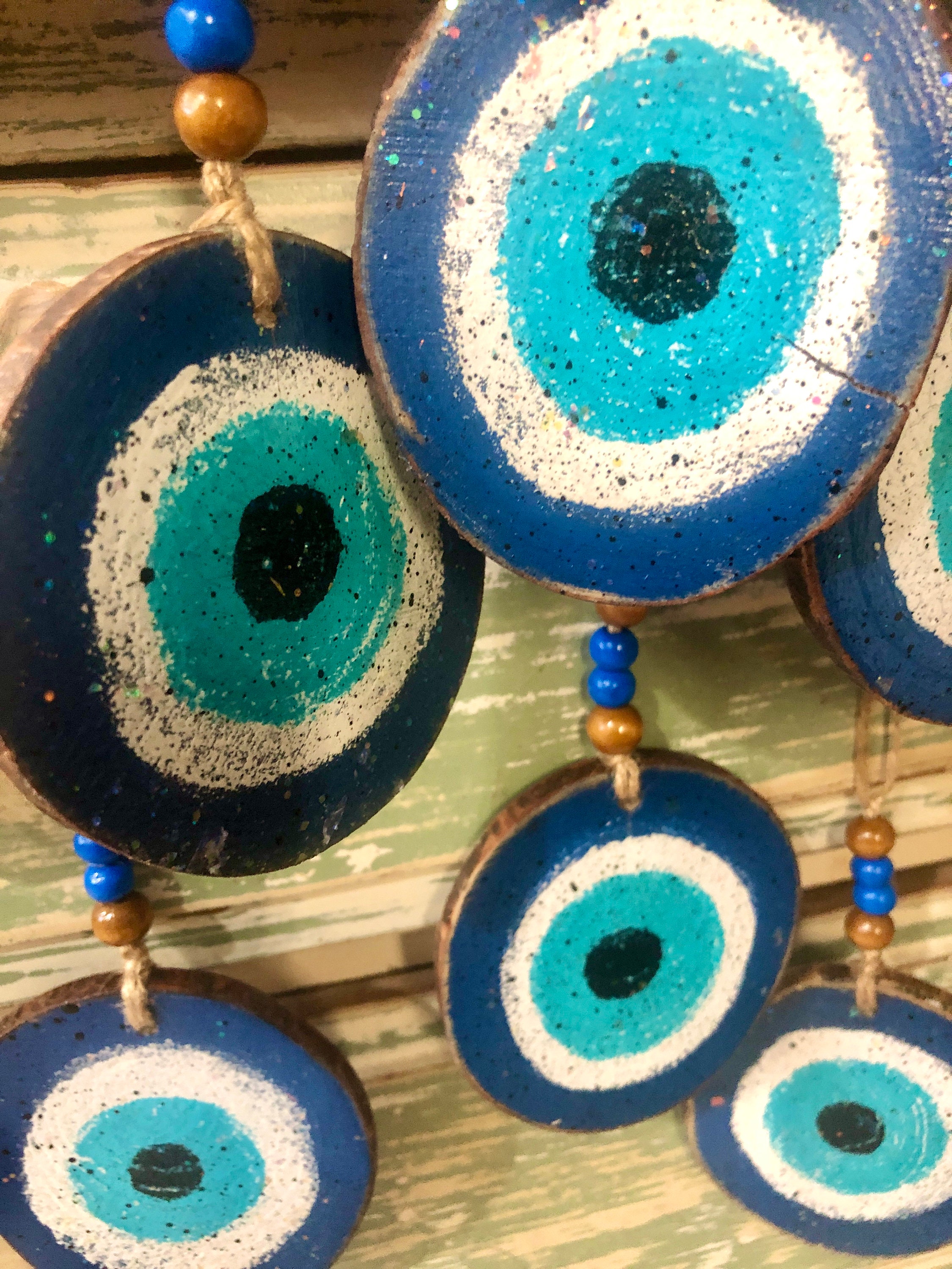 Evil Eye Ornament,evil Eye Hanging,evil Eye Christmas,evil Eye Gift ...