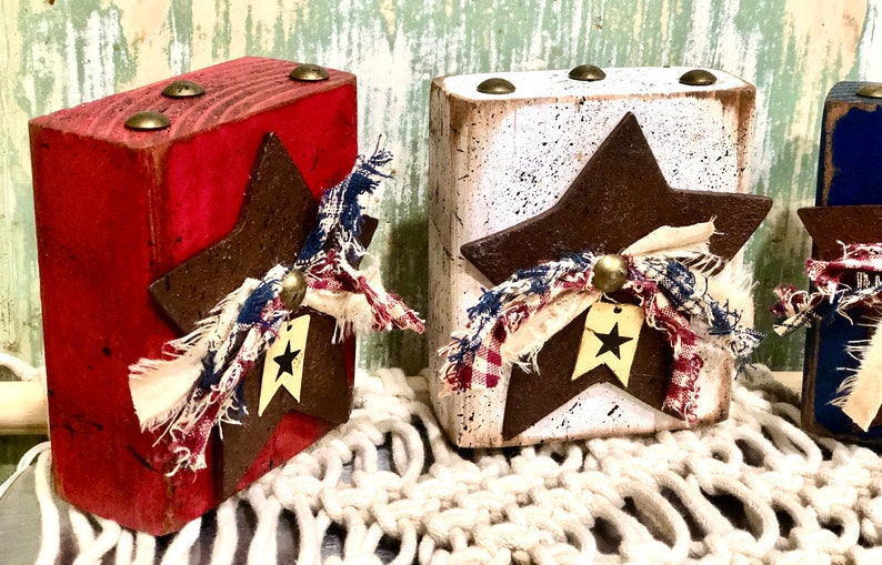 Rustic 4th of July,rustic Americana,4th of July Decor,farmhouse Decor ...