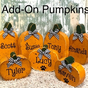 Personalized Pumpkins, Add-on PUMPKINS, Fall Decor, Personalized ...