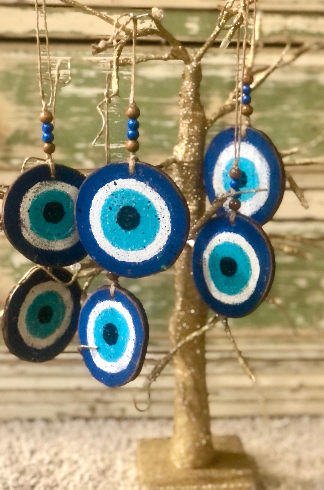 Evil Eye Ornament,evil Eye Hanging,evil Eye Christmas,evil Eye Gift ...