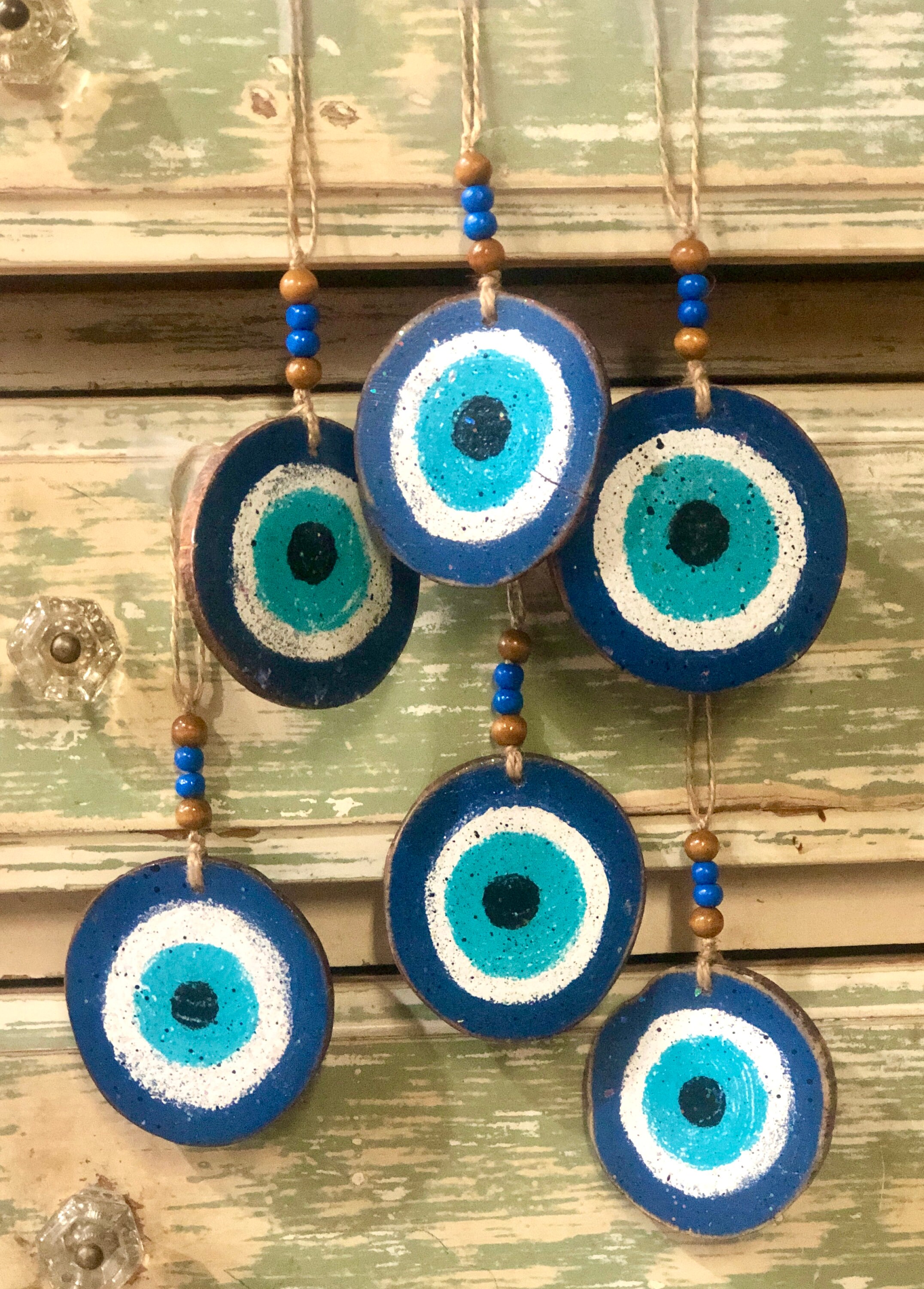 Evil Eye Ornament,evil Eye Hanging,evil Eye Christmas,evil Eye Gift ...