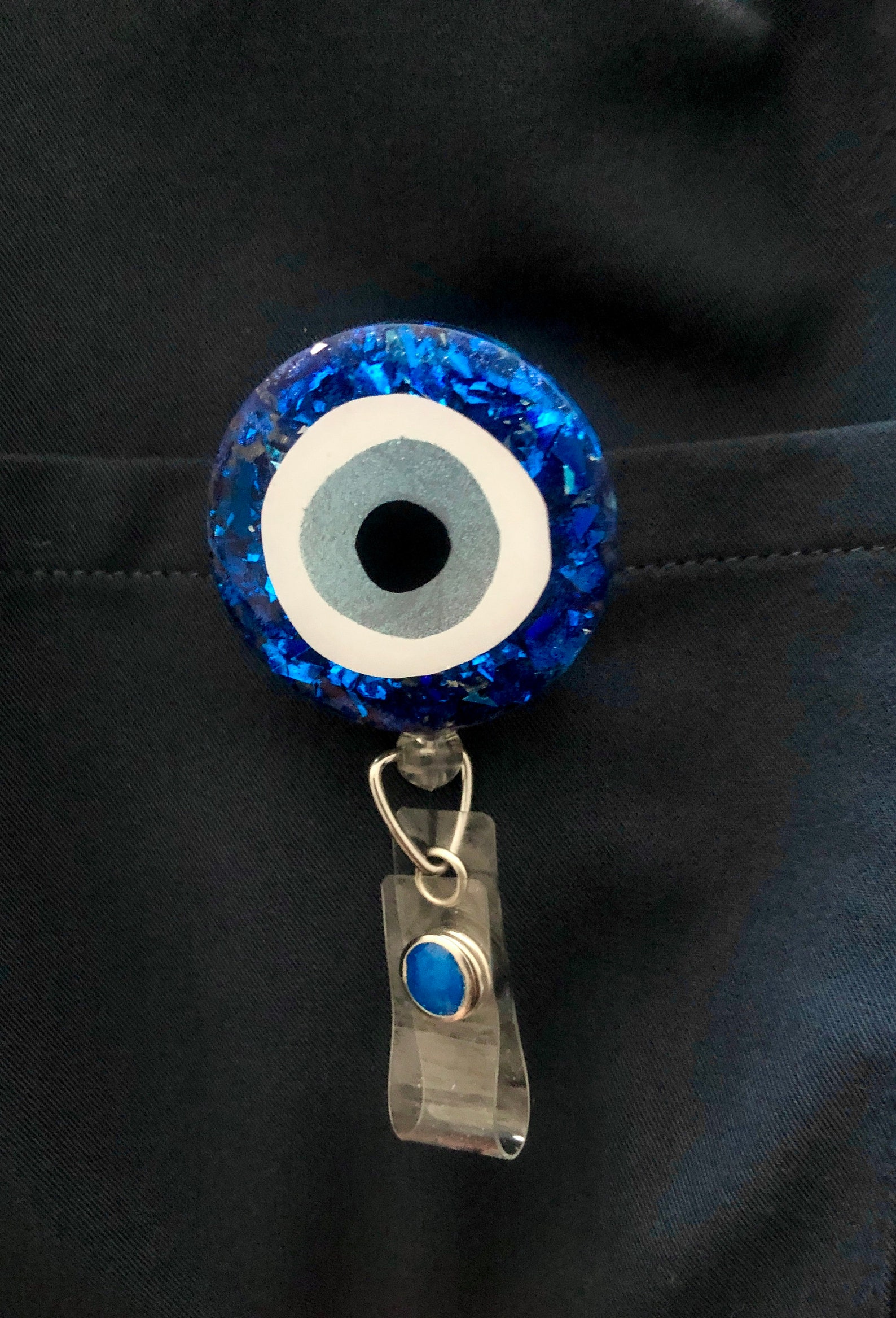 Evil Eye Badge Reelnazar Badge Reel ID Holder Retractable - Etsy