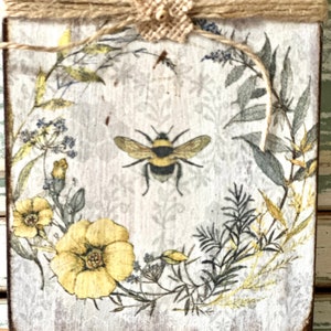 Bee Decor for Home, Farmhouse Bee Decor, Rustic Bee Decor,spring Bee Decor,bumble Bee Decor,save ...