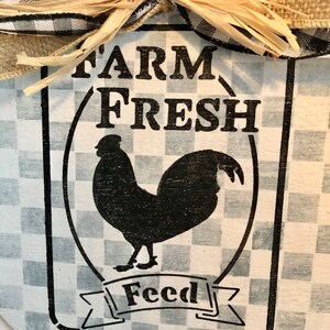 Chicken Sign farm Fresh Feed Sign Chicken Wall Decor - Etsy