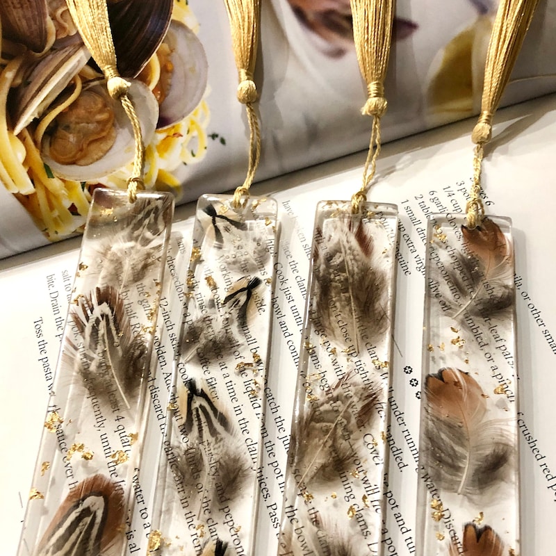 Feather Bookmarks - Etsy
