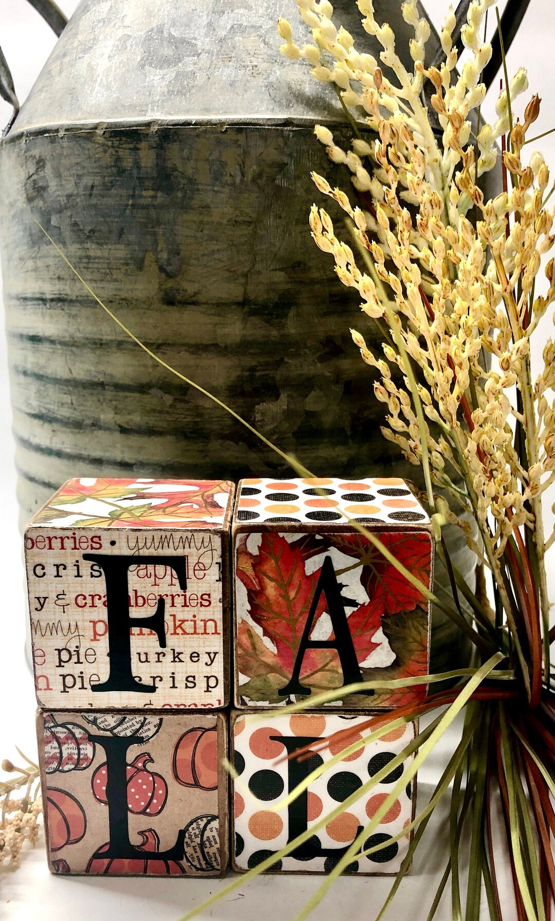 Tiered Tray Decor,fall Wood Blocks,farmhouse Decor,halloween Decor ...