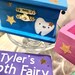 Tooth Fairy Holder, Personalized Tooth Fairy Treasure Box, Tooth Fairy ...
