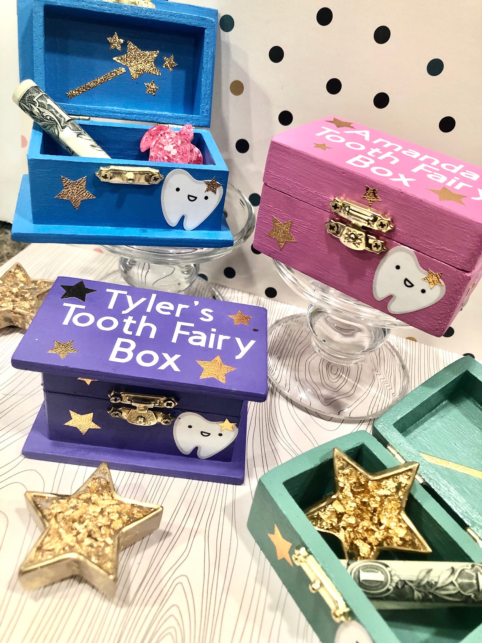 Tooth Fairy Holder Personalized Tooth Fairy Treasure Box - Etsy