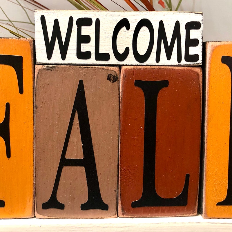 Wooden Blocks Decor - Etsy