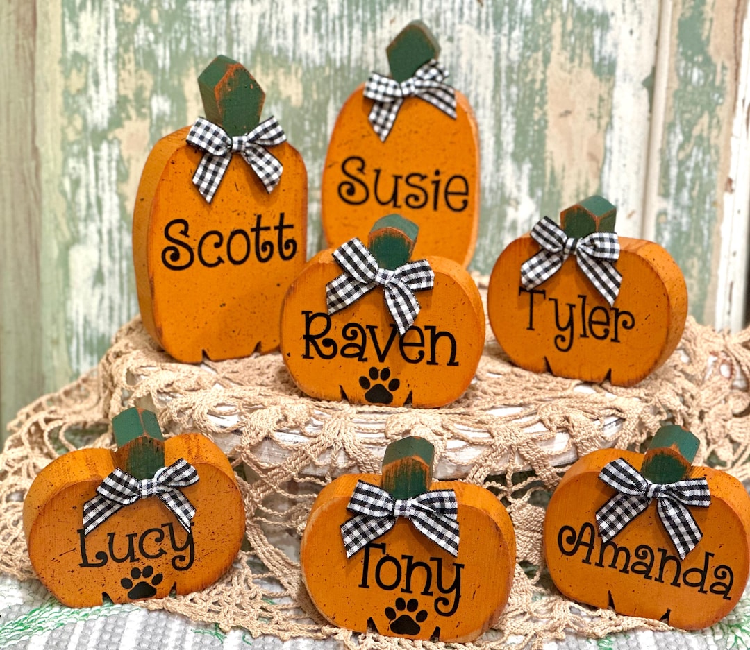 Personalized Pumpkins, Add-on PUMPKINS, Fall Decor, Personalized ...