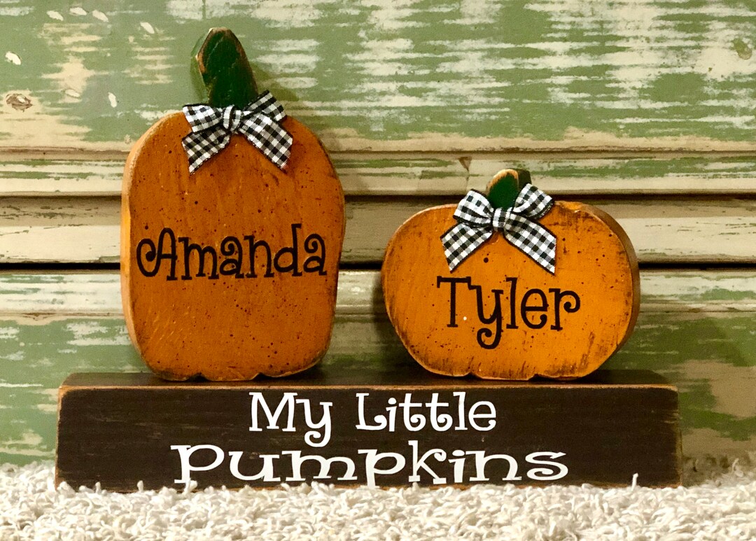 My Little Pumpkins Sign,personalized Halloween Decor,personalized Fall ...