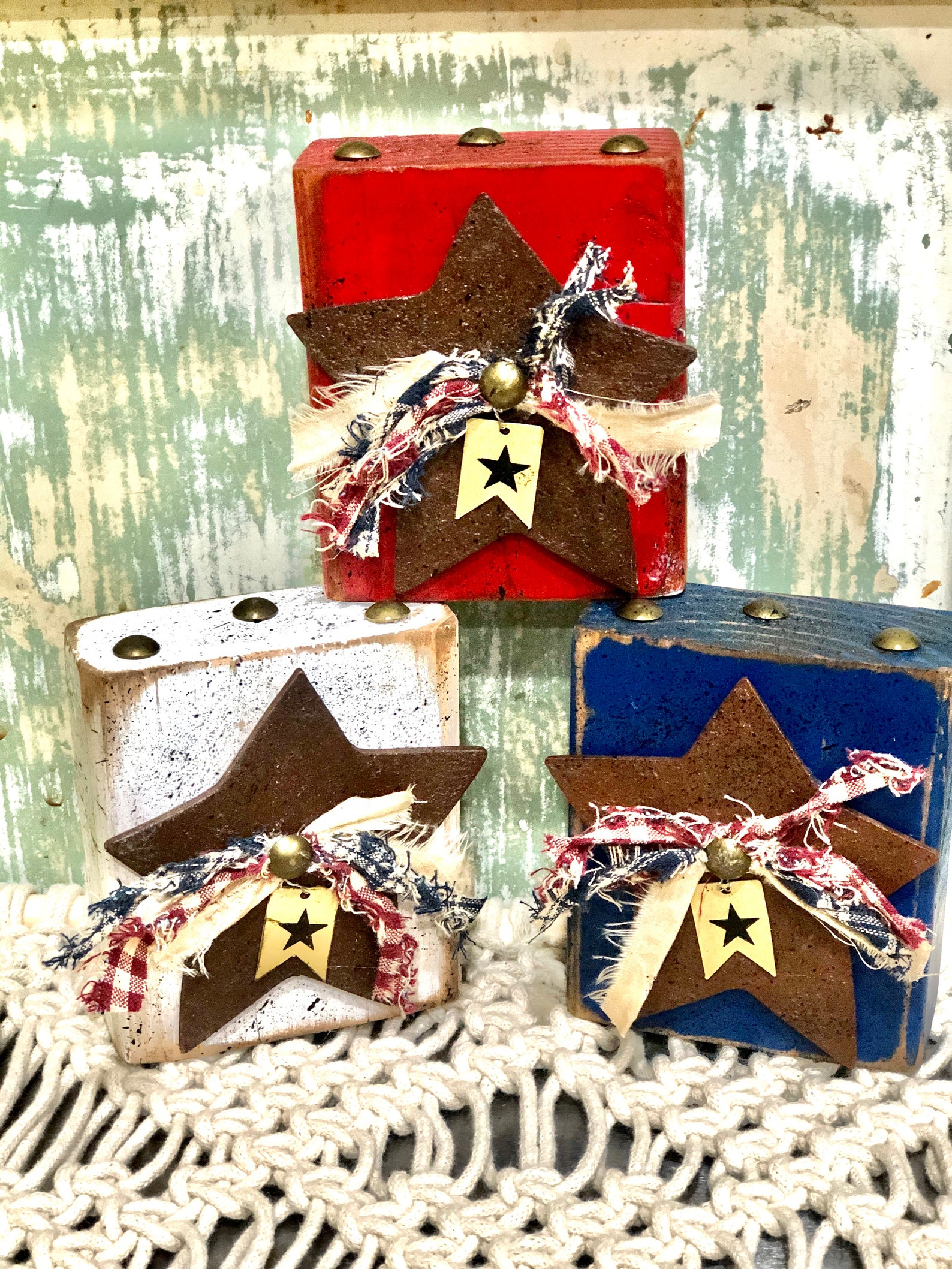 Rustic 4th of July,rustic Americana,4th of July Decor,farmhouse Decor ...