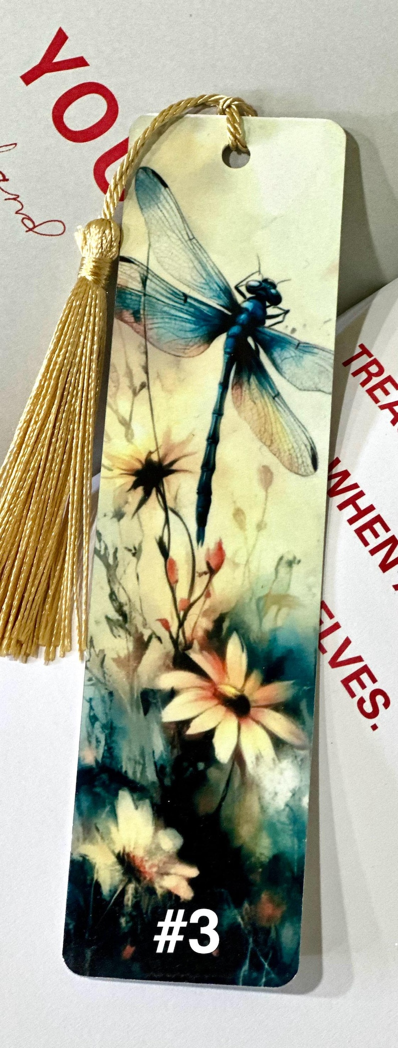 Dragonfly Bookmark, Dragonfly Decor,dragonfly Gift,nature Bookmark,book ...
