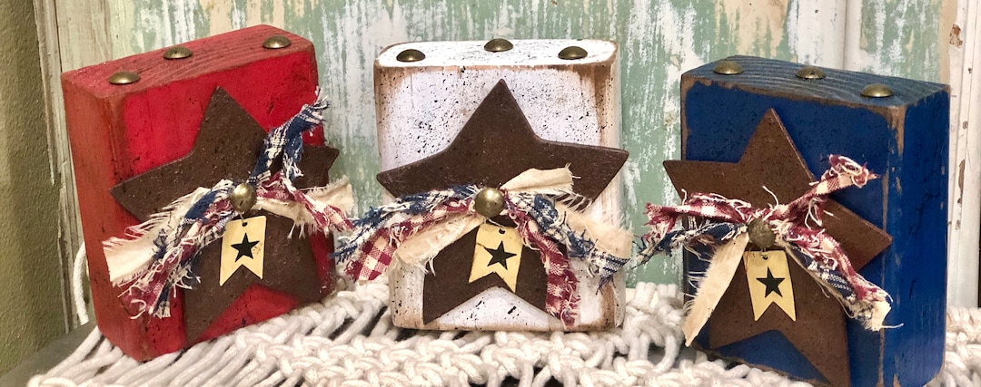 Rustic 4th of July,rustic Americana,4th of July Decor,farmhouse Decor ...